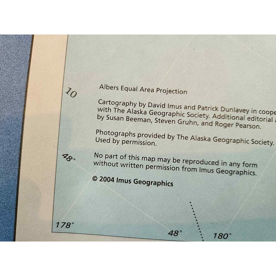 Imus Geographics Alaska Topographic Travel Reference Map 2004 Edition ...