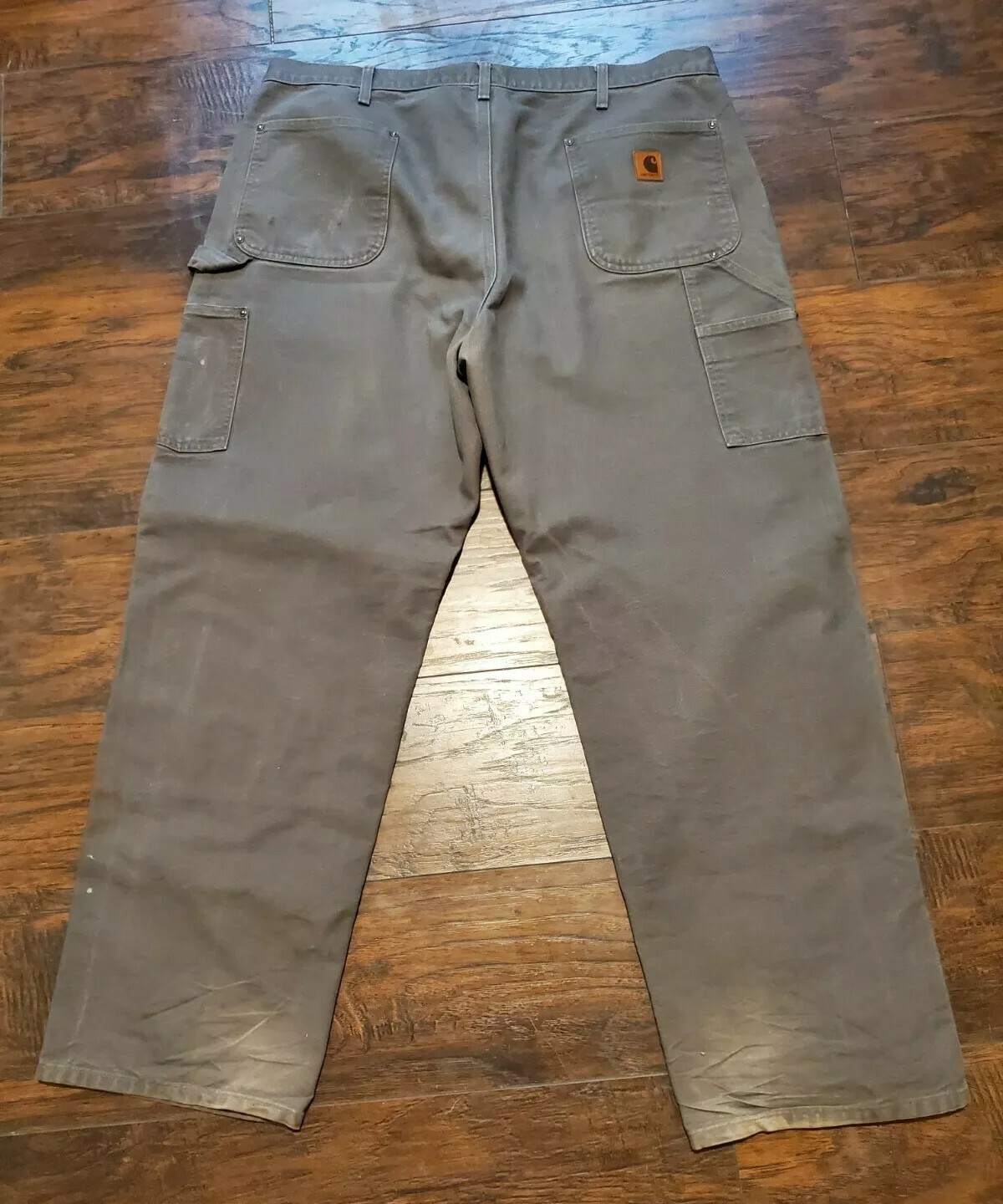Carhartt B136-GVL Grey Double Knee Original Dungaree … - Gem