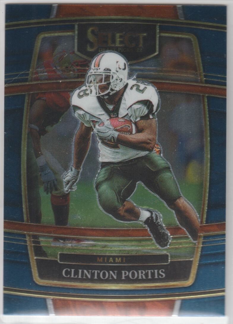 2022 Select Draft Retail Blue #72 Clinton Portis Denver Broncos Miami ...