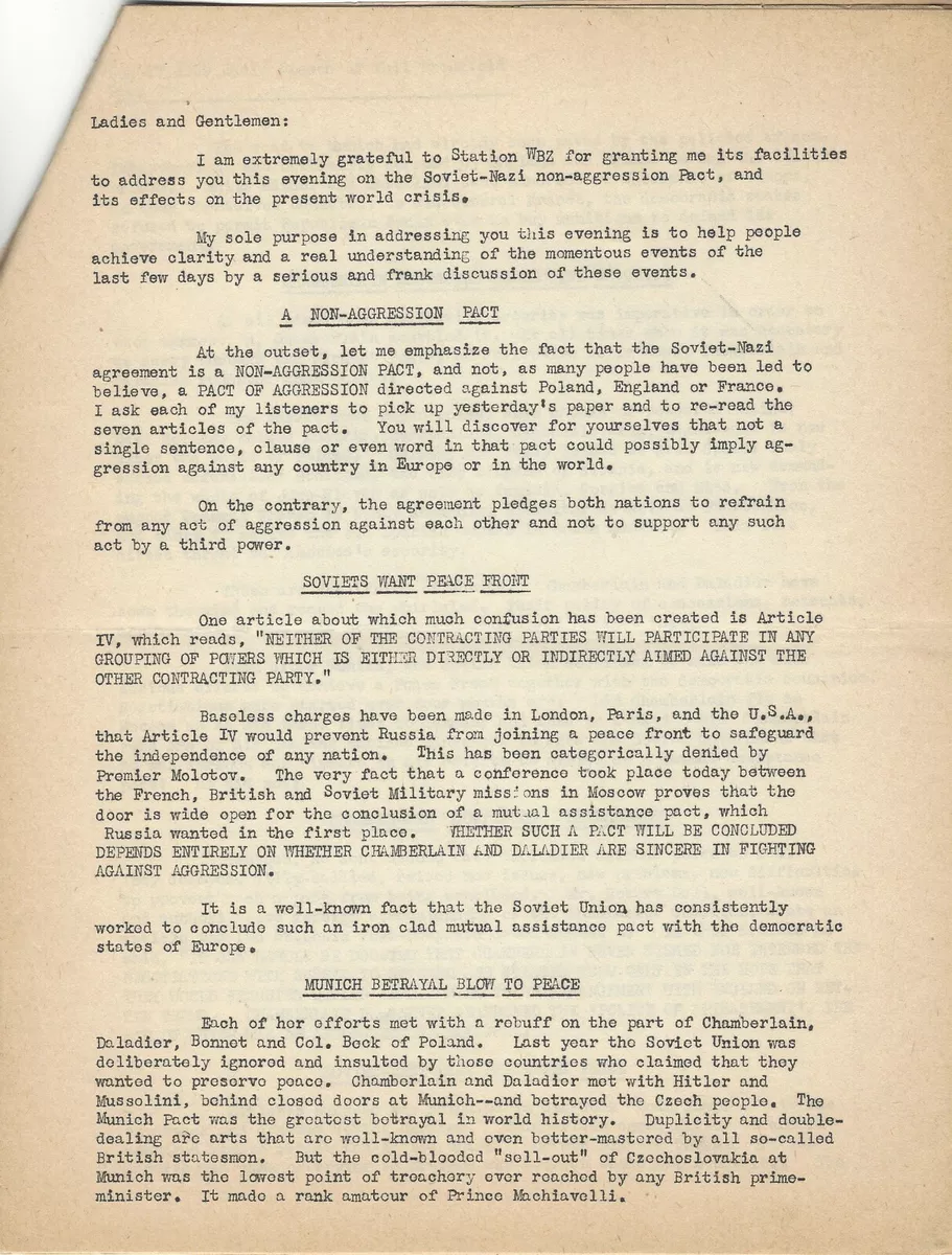 Non Aggression Pact Document Non Aggression Pact Document