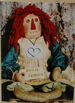 "Annie Franny" Doll Pattern by Country Lore Designs - Includes Heart ...
