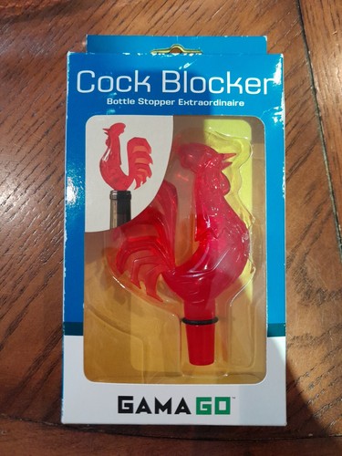 Cock Blocker Bottle Stopper Extraordinaire Red Rooster | eBay
