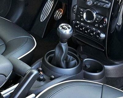MINI R60 R61 Gear Shift Knob COUNTRYMAN PACEMAN Leather Black ...