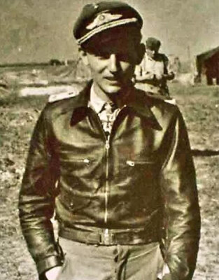 Handmade Erich Hartmann Bubi WWII German Luftwaffe Brown Leather Jacket ...