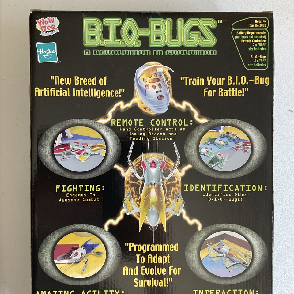 BIO Bugs ACCELERAIDER RC Remote Control Robot XA.04-B.I.O. Hasbro Wow ...