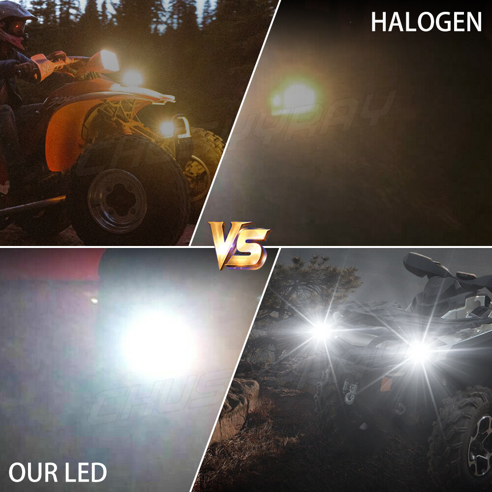 2x LED Headlight For UTV 500 700 HiSun Massimo Bennche MSU TSC HS ...