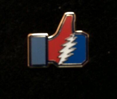 10 PACK Wholesale THUMBS UP Dead Bolt Facebook Hat Pins Grateful Dead ...