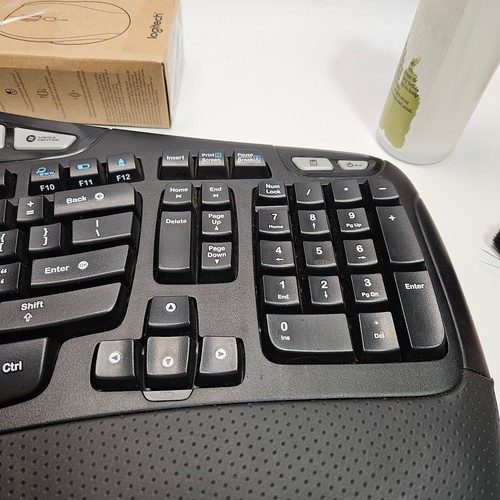 Logitech K350 Wireless Wave Ergonomic Keyboard w/Unifying Receiver w ...