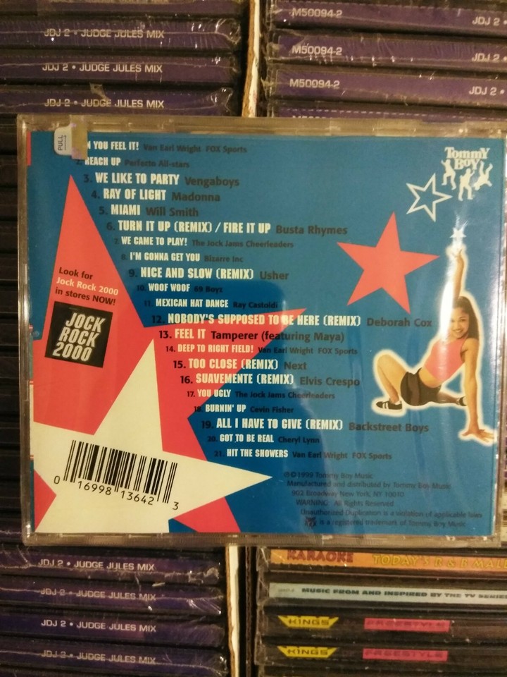 Jock Jams Volume 5 Various CD 1999 New Sealed Tommy Box Fox Sports ESPN ...