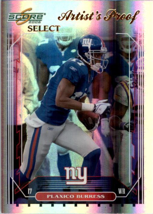 2006 Score Select - Plaxico Burress #180 Artist's Proof /32 for sale ...