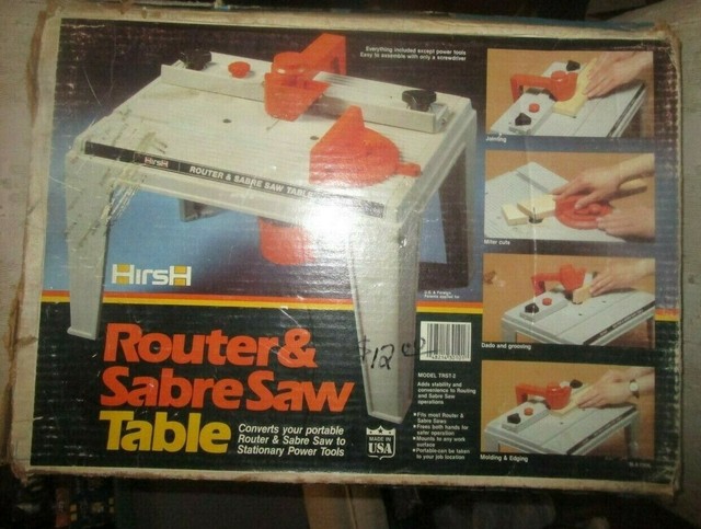 Vintage 1985 Hirsh Router & Sabre Saw Table Trst-2 BRAND for sale ...
