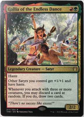 MTG GALLIA OF THE ENDLESS DANCE 217/254 THEROS BEYOND DEATH RARE NEAR ...