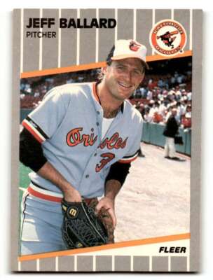 1989 Fleer #607 Jeff Ballard Baltimore Orioles Baseball Cards EX/NM ID ...