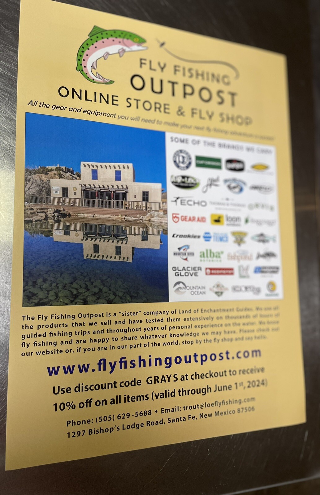 Ad for Fly Fishing Outpost Online Store & Fly Shop magazine Ad #24527 ...