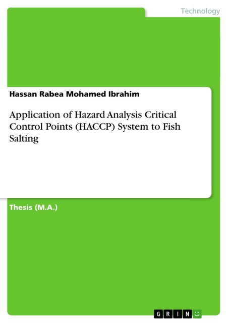 Application of Hazard Analysis Critical Control Points (Haccp) System ...