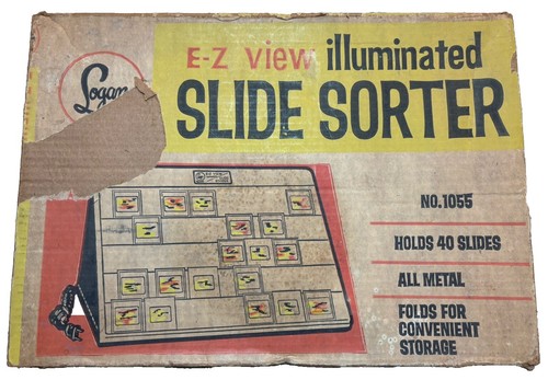 Vintage Logan E-Z View Illuminated Slide Sorter No. 1055 Original Box ...