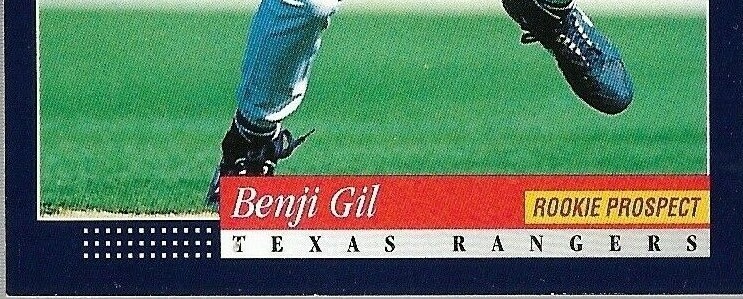 1994 Score Rookie Prospect Benji Gil 606 Texas Rangers Baseball Card | eBay