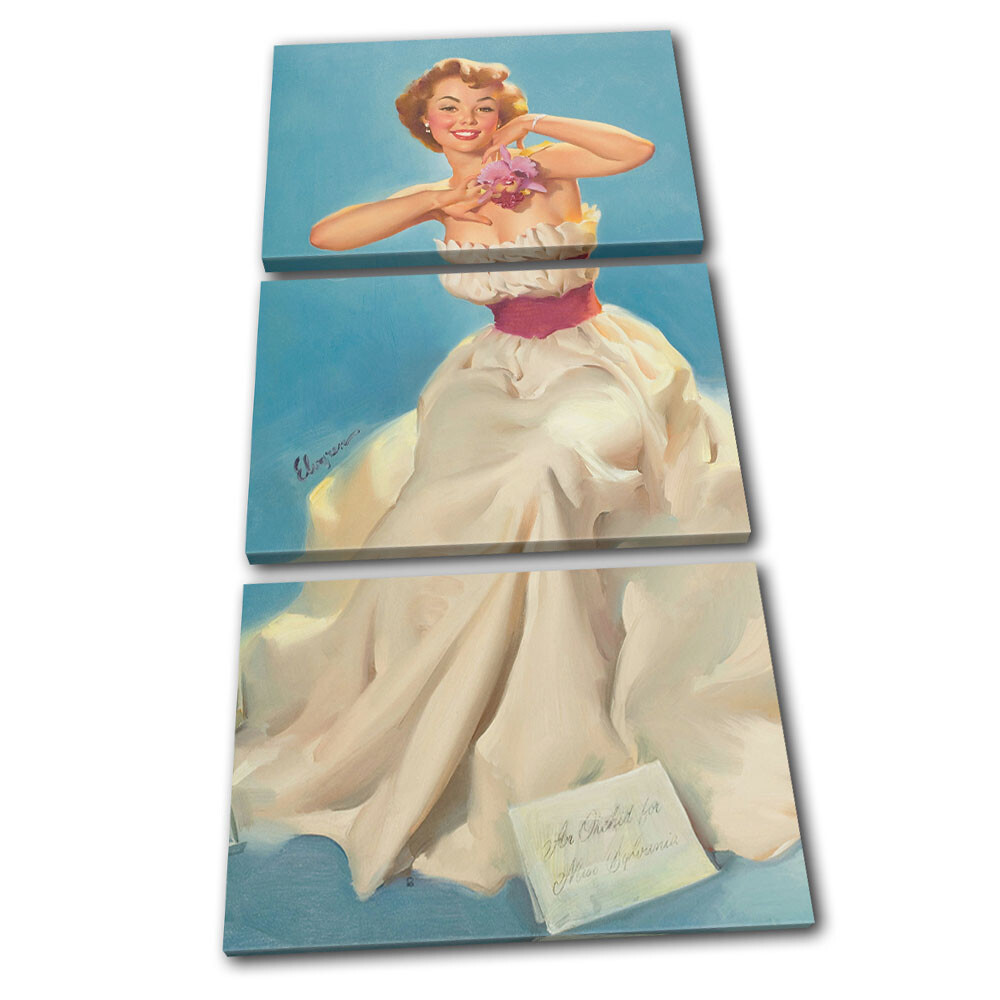 Vintage Girl Poster Sexy Retro Pin-ups TREBLE Leinwand Kunst Bild ...