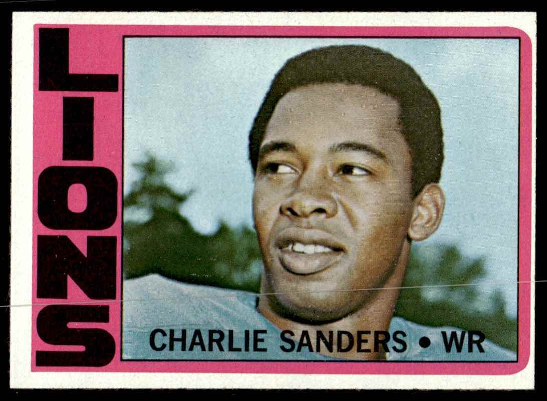 1972 Topps Charlie Sanders Detroit Lions #60 ^ | eBay