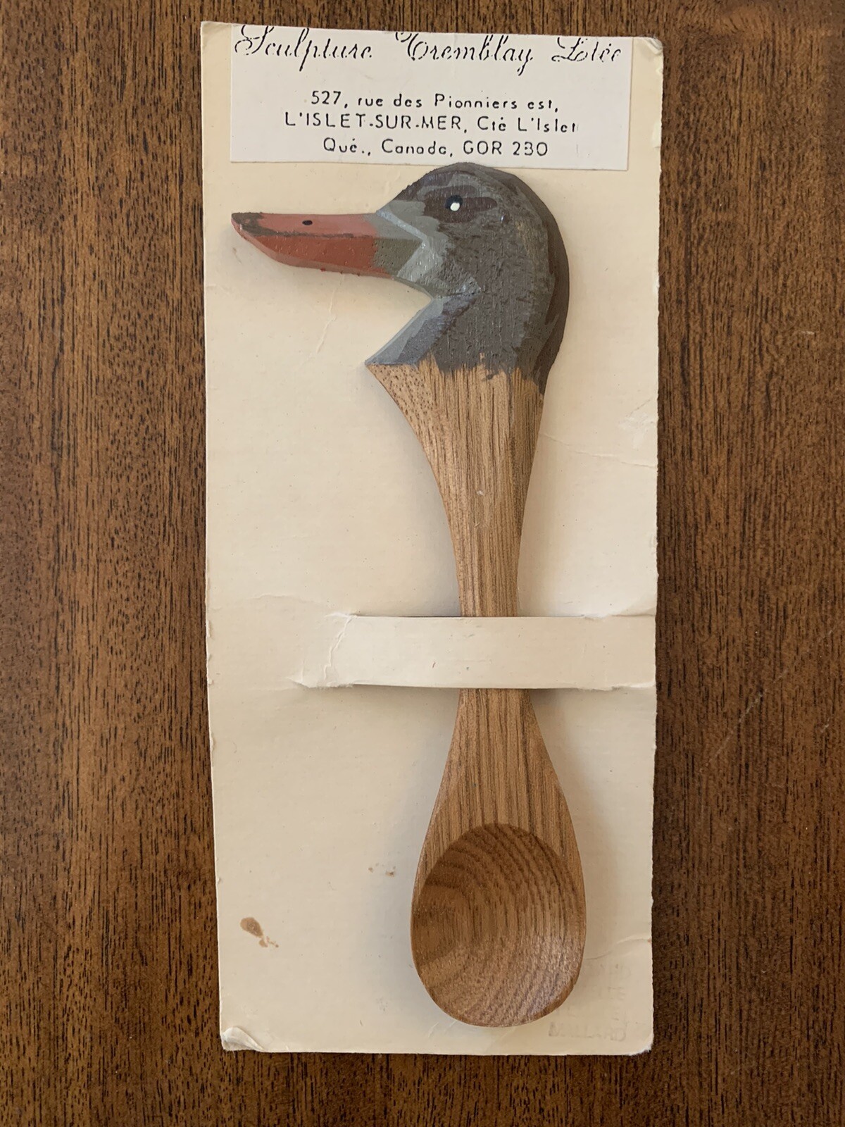Wooden Carved Duck Spoon, Sculptures Tremblay | eBay