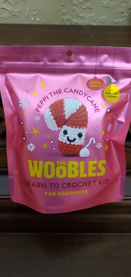 LAST ONE! New, Sealed Wobbles crochet kit Peppi Candy Cane, sold out | eBay