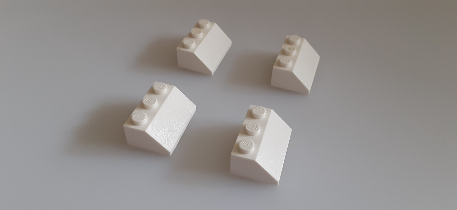 Lego Parts - Slope 45 2x3 (#3038) - White - (4) | eBay