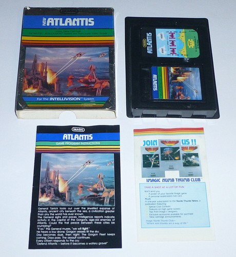 ATLANTIS - Mattel Intellivision Game, Complete in Box, CIB, Tested ...