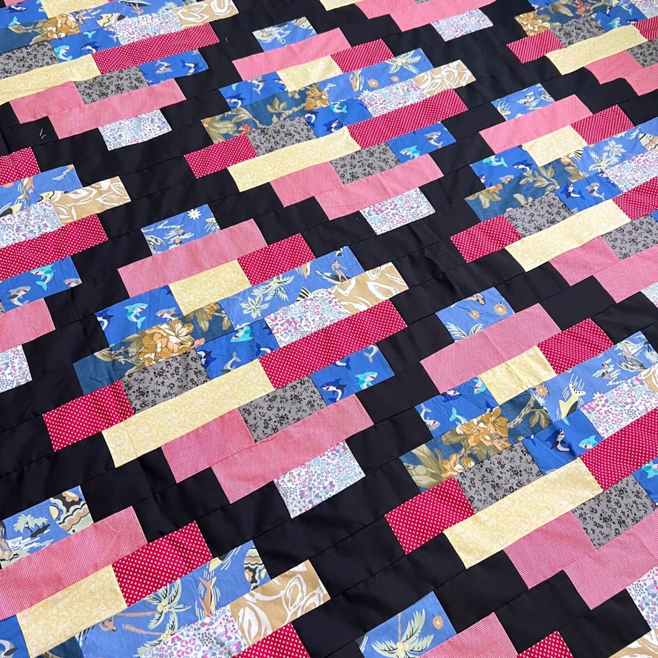 Handmade Original Hampton Court Cotton Fabric Patchwork quilt top ...