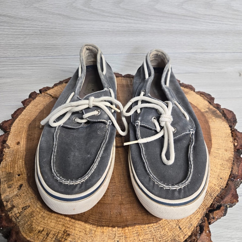 Sperry Top Sider Gray Shoes Sneakers Gray Canvas Adult Men's Size 10.5 ...