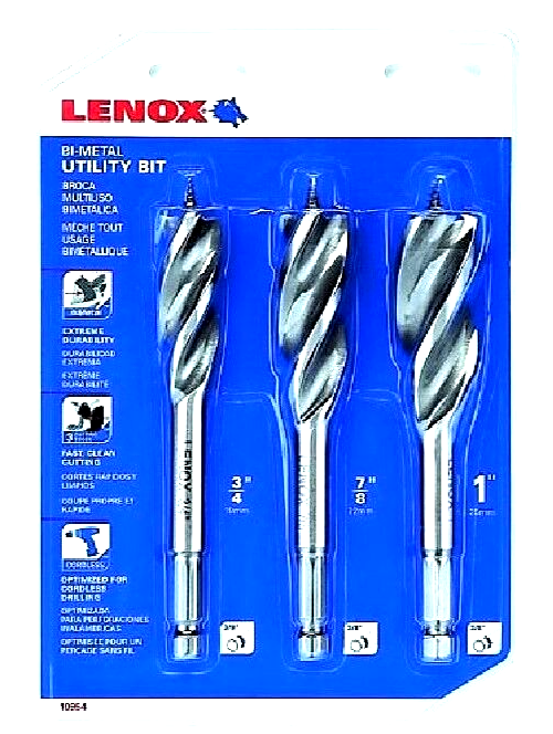 LENOX Boring Drill Bit Set 3 pc Utility Bi-Metal CHN ‎10954300S | eBay