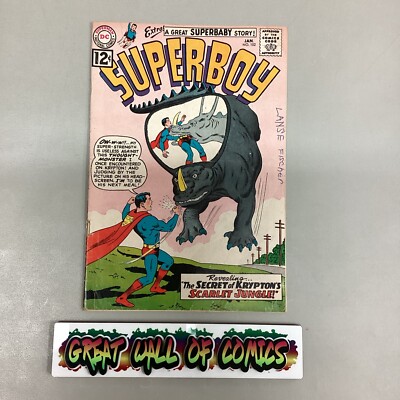 Superboy #102 DC Comics 1963 LOW GRADE - DETACHED COVER | eBay