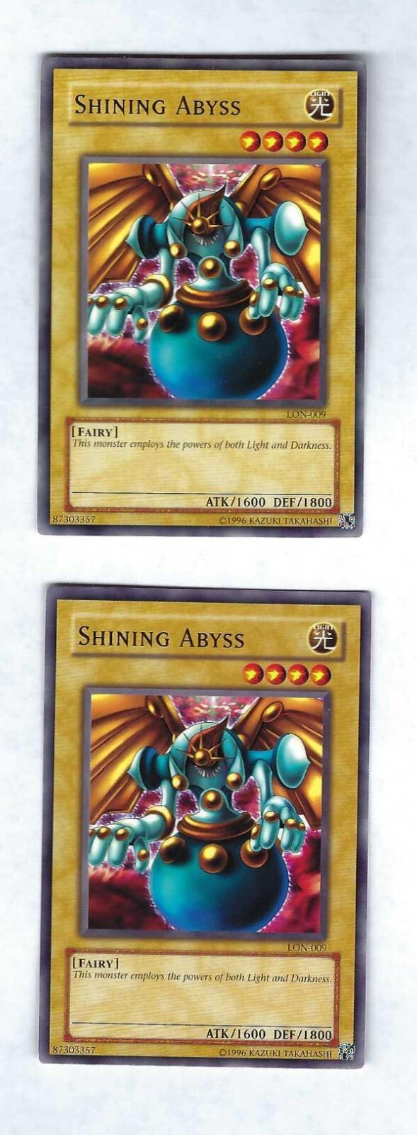 2x Shining Abyss - LON 009 - Yugioh - Unlimited NM/M (Never Played) | eBay