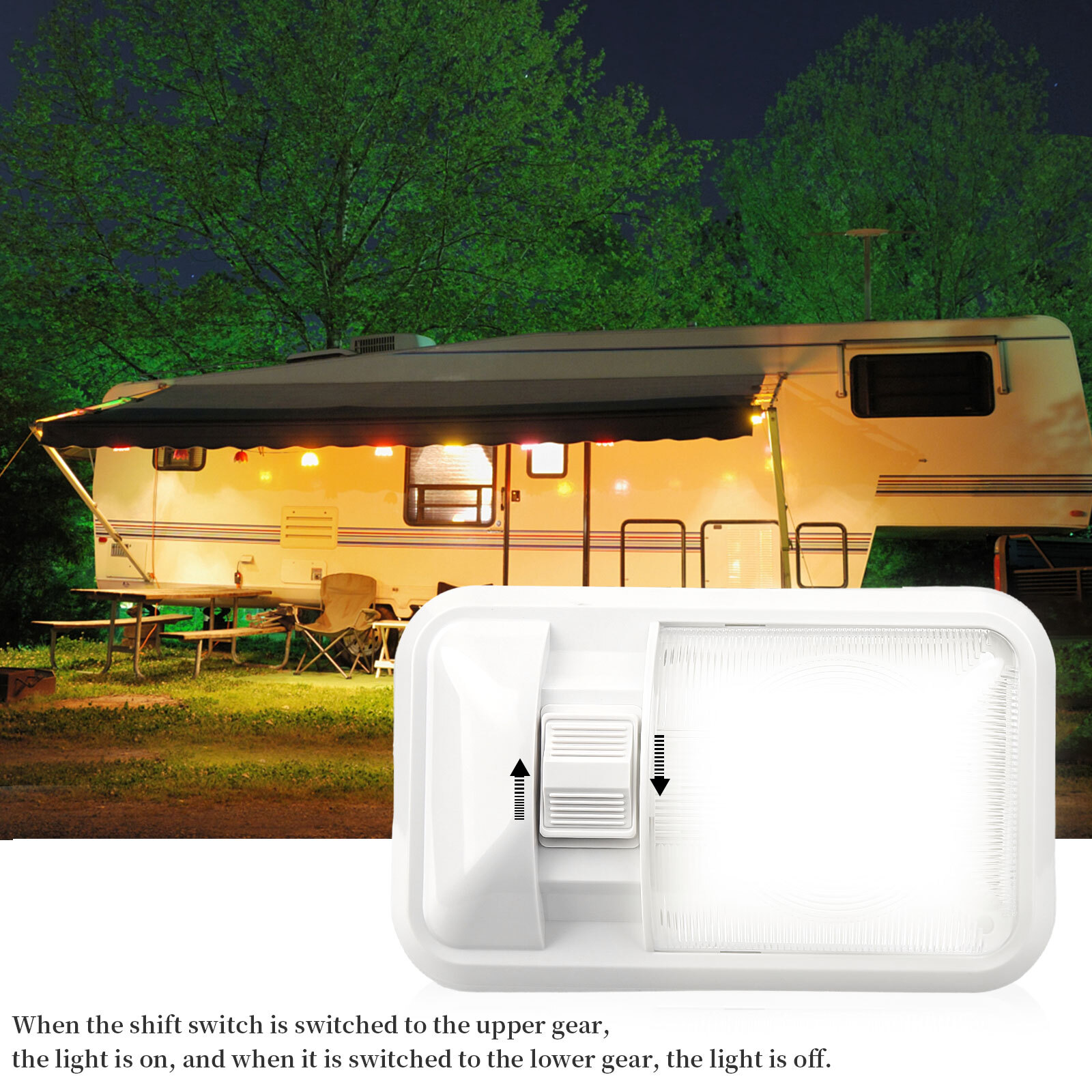 RV Interior LED Dome Lights - 1-5 PCS 12V Ceiling Lights for Trailers ...