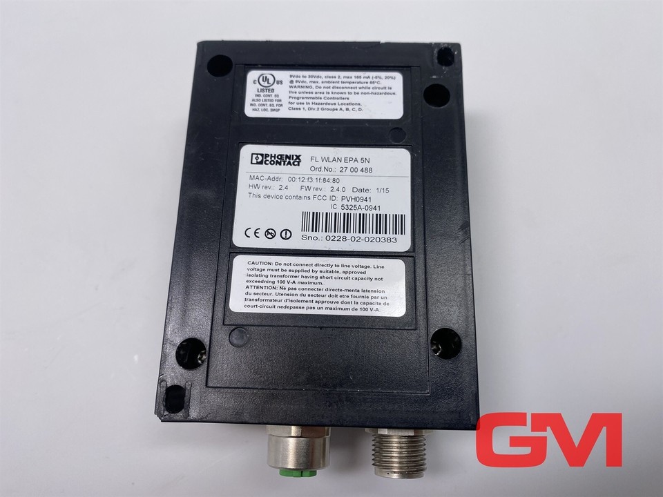 Phoenix Contact Radio Module Fl WLAN Epa 5n WLAN Ethernet Port Adapter ...