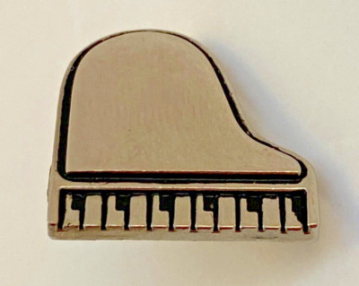Silver Tone Pin Badge Grand Piano Pinback 1" Musician Pianist | eBay