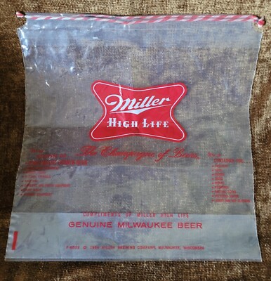 Collectable Miller High Life Beer Drawstring Cooler Bag | eBay