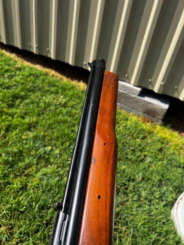 Stunning Vintage Benjamin 392PA .22 Caliber Wood Stock Air Rifle ...