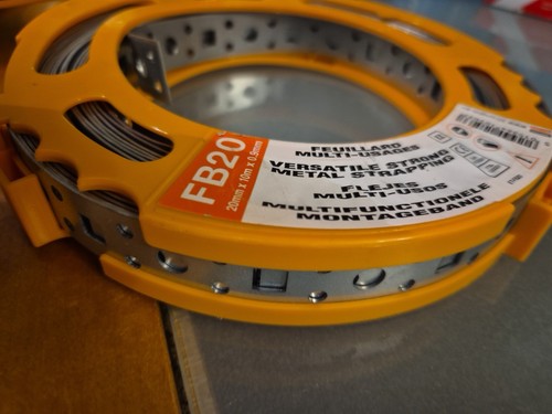 Simpson Strong tie Metal FIXING BAND Strapping FB20 20mm x 10m Roll ...