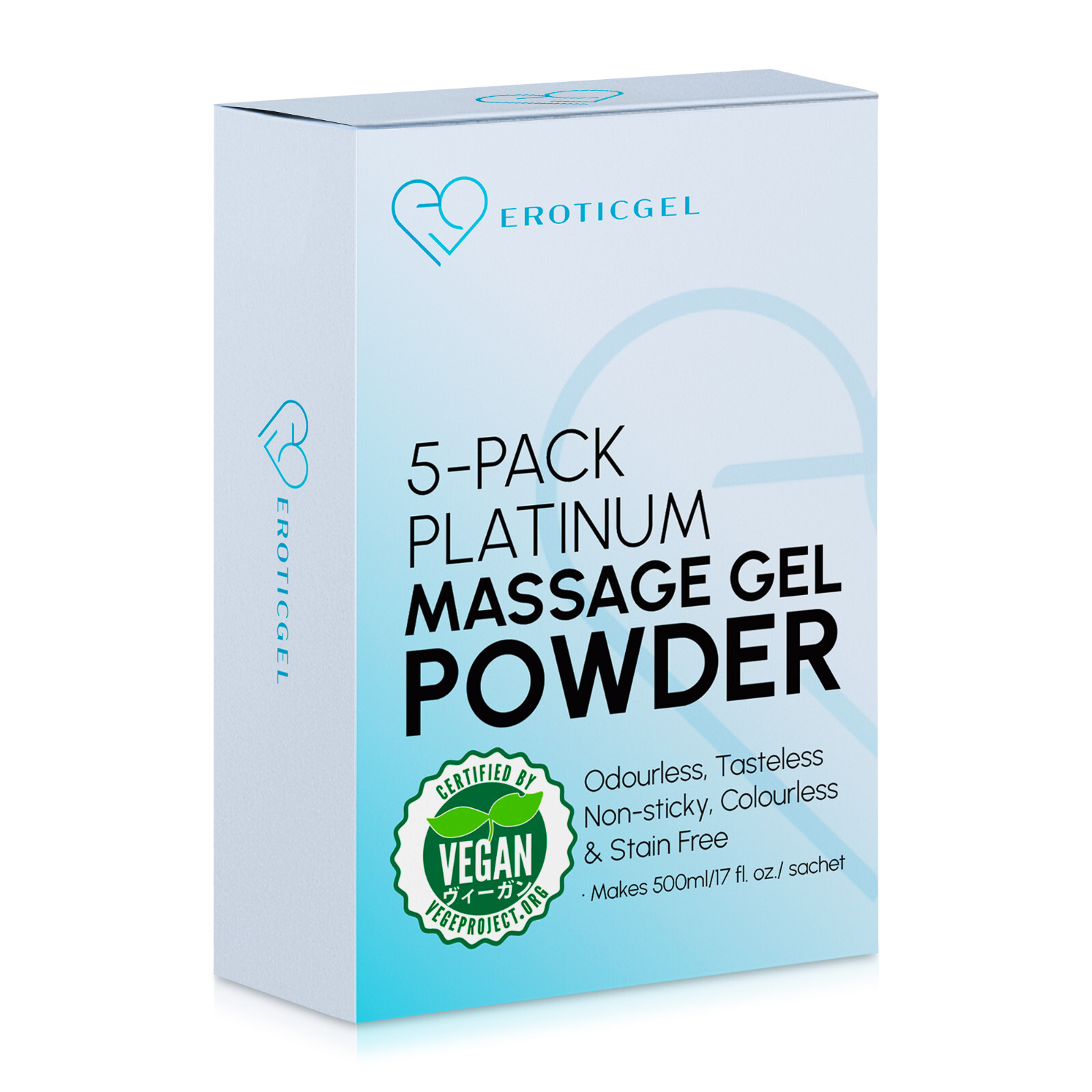 Box of 100 Japanese Nuru Massage Powder Gel 5g 5-Pack of 20 Travel ...