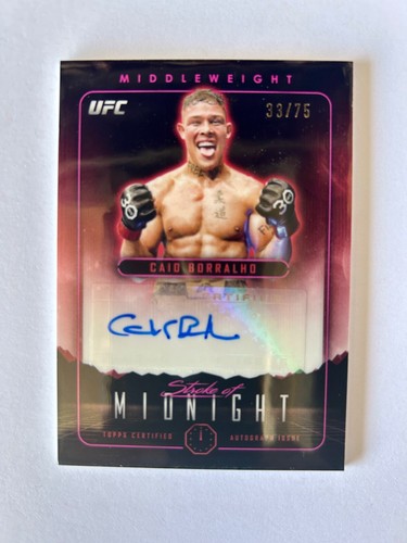 2024 Topps Midnight UFC Caio Borralho Autograph SP #33/75 MMA Auto Card ...