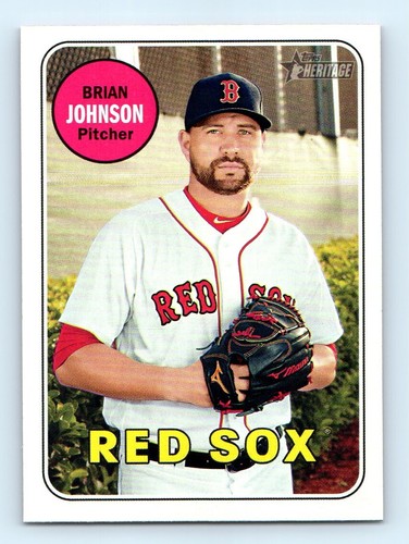 2018 Topps Heritage Brian Johnson Boston Red Sox #582 | eBay