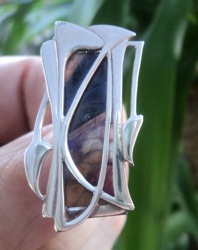 Scottish Silver Art Nouveau Brooch - Pat Cheney / John Ditchfield Glass ...