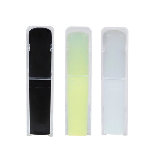 1x Strength 2.5 Tenor Saxophone Resin Reed with Plastic Holder, 3 Color ...