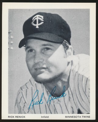 1960's Minnesota Twins Team Issue (4"x 5") -RICK RENICK (1968-1972) | eBay