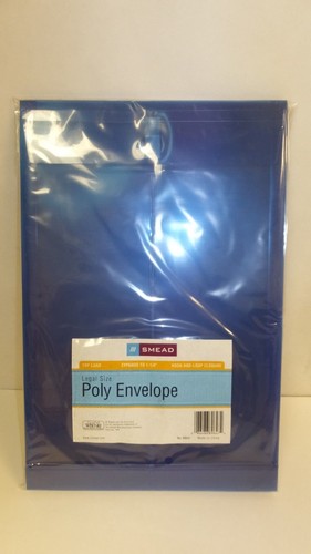 Legal Size Poly Envelope Top Loading, Pack of 5, Expands to 1-1/4 ...