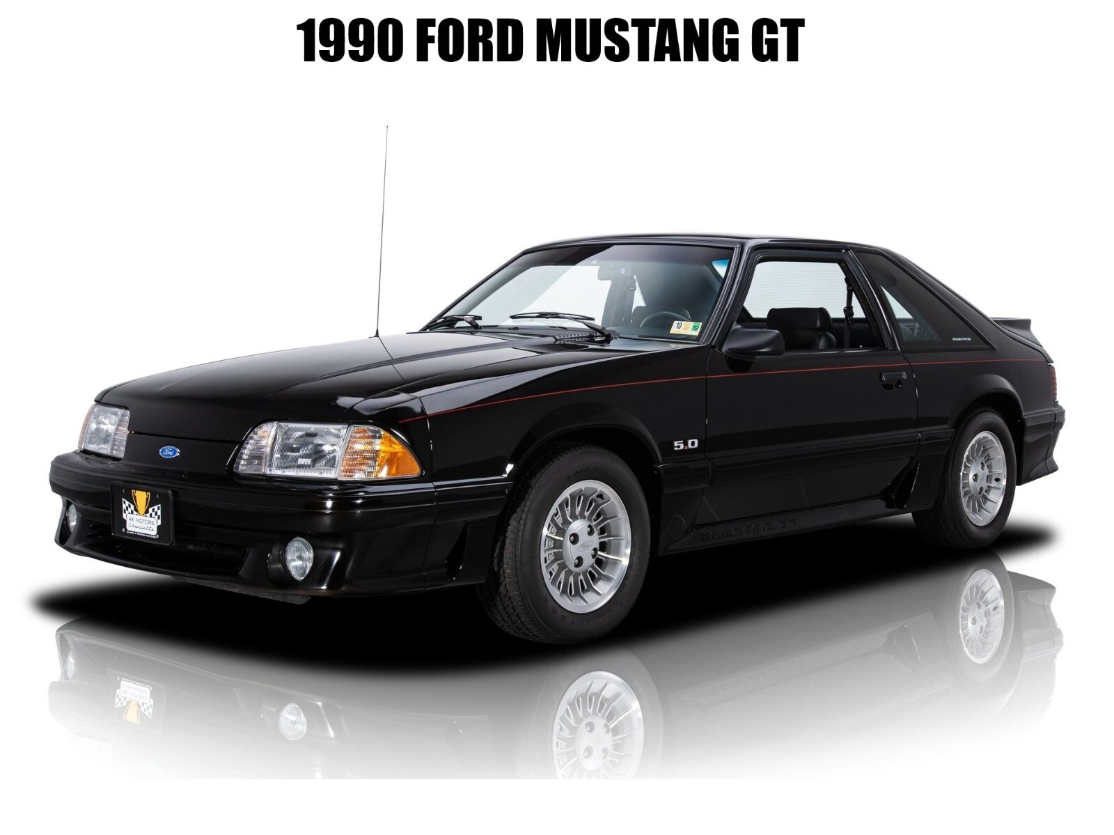 1990 Ford Mustang GT in Black New Metal Sign: 12x16" Ships Free | eBay