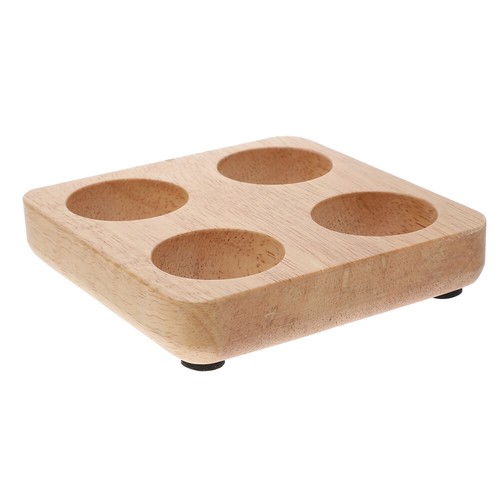 4 Holes Egg Holder Egg Storage Plate Egg Cup Egg Cartons Wood Egg ...