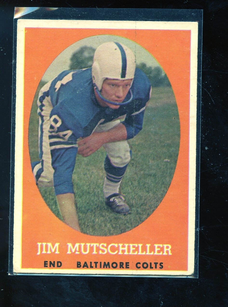 1958 TOPPS #14 JIM MUTSCHELLER COLTS EX A04115 | eBay