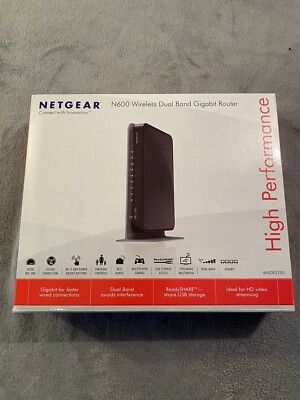 Netgear N600 300 Mbps 4-Port Gigabit Wireless N Router (WNDR3700) In ...