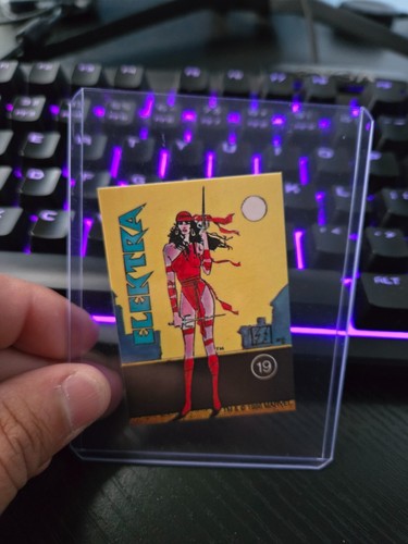 1986 Comic Images Marvel Universe Stickers #19 Elektra Vintage Sticker ...